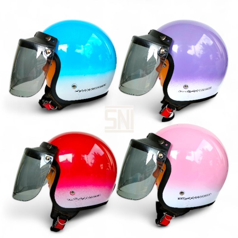 Jual Helm Anak Model Retro SNI / Helm Retro Anak Terbaru | Shopee Indonesia