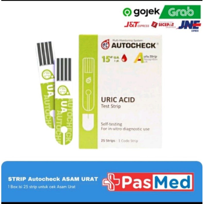 Jual strip autocheck asam urat isi 25 pcs | Shopee Indonesia