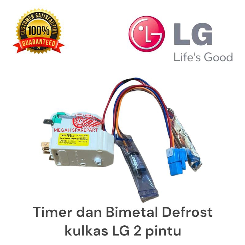 Jual Timer dan Bimetal Defrost kulkas LG 2 pintu good quality | Shopee Indonesia