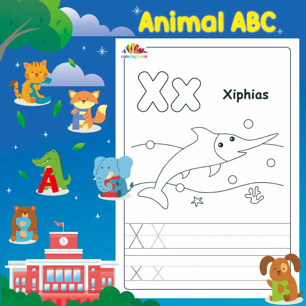 Jual KERTAS MEWARNAI / COLORING / KERTAS GAMBAR /ANIMAL ABC / KERTAS ...