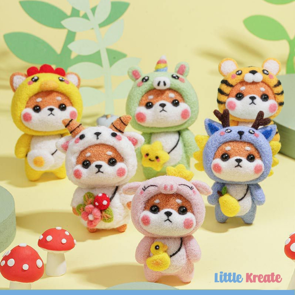 Jual Felt Doll #05 Little Kreate DIY Wool Felt Craft - Needle Wool ...