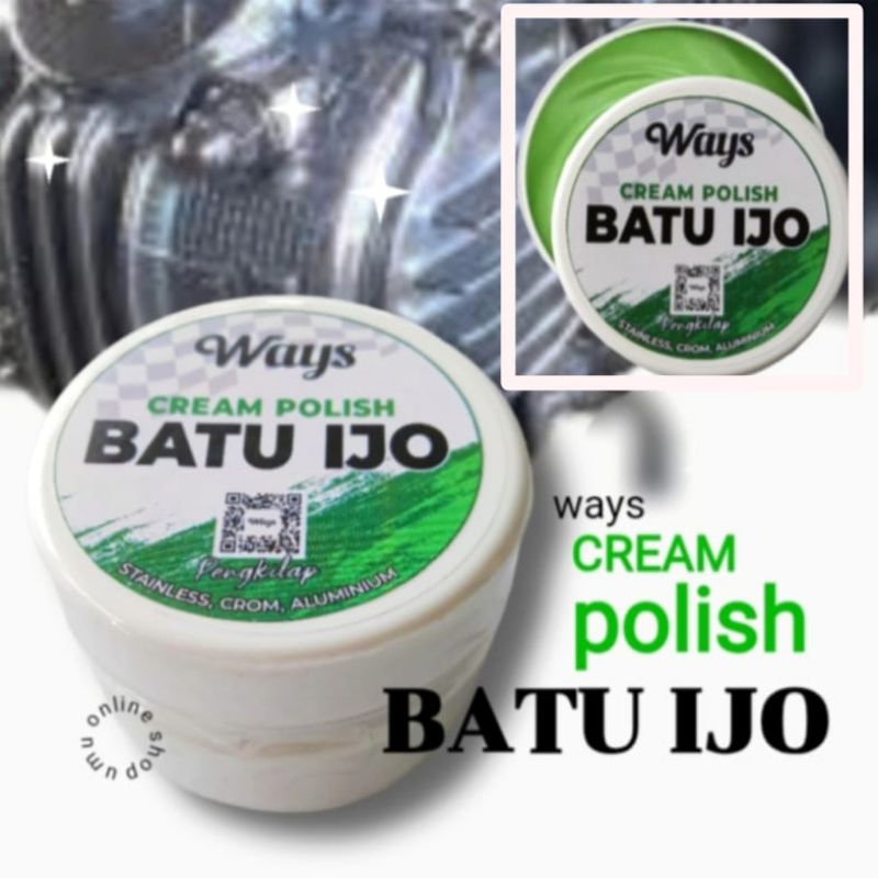 Jual Batu ijo Polish cream WAYS pengkilap batu crom stailees 80 g ...