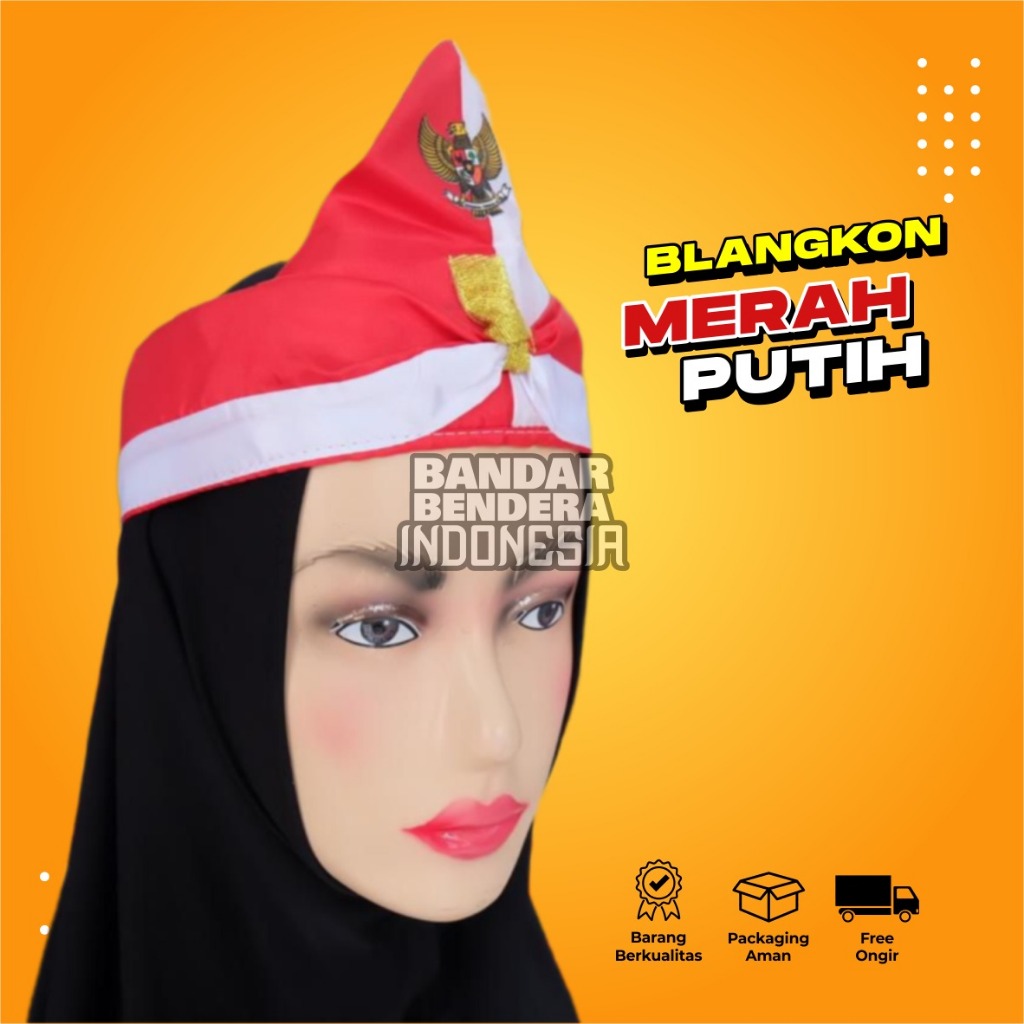 Jual Bandana Bendo Blangkon Ikat Kepala Merah Putih | Shopee Indonesia