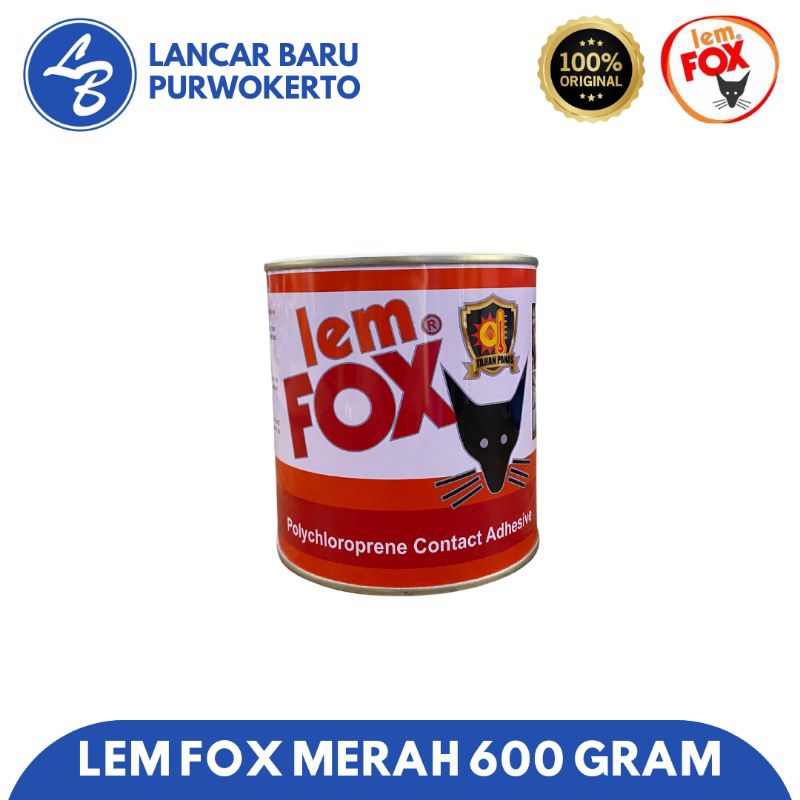 Jual LEM FOX MERAH 600 GRAM - LEM VINYL, KAYU, BUSA (LEM KUNING ...