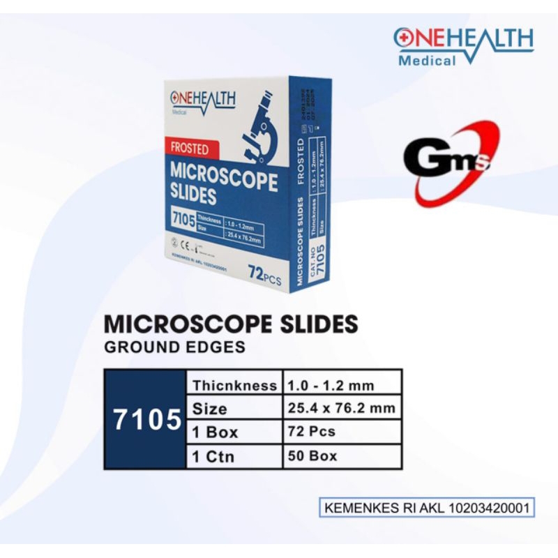 Jual Microscope Slide 7105 General Care / Onehealth Objek Glass General ...