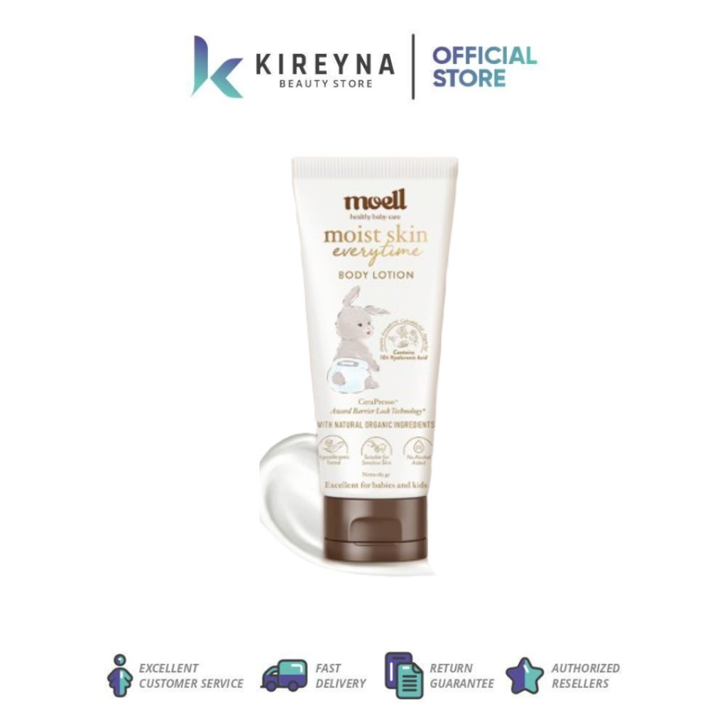 Jual Moell Body Lotion Baby With Organic Avocado Oil & 10x Hyaluronic ...