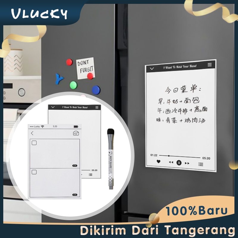 Jual Whiteboard Magnetic Kulkas Notes Stiker Kulkas Multifungsi Papan ...