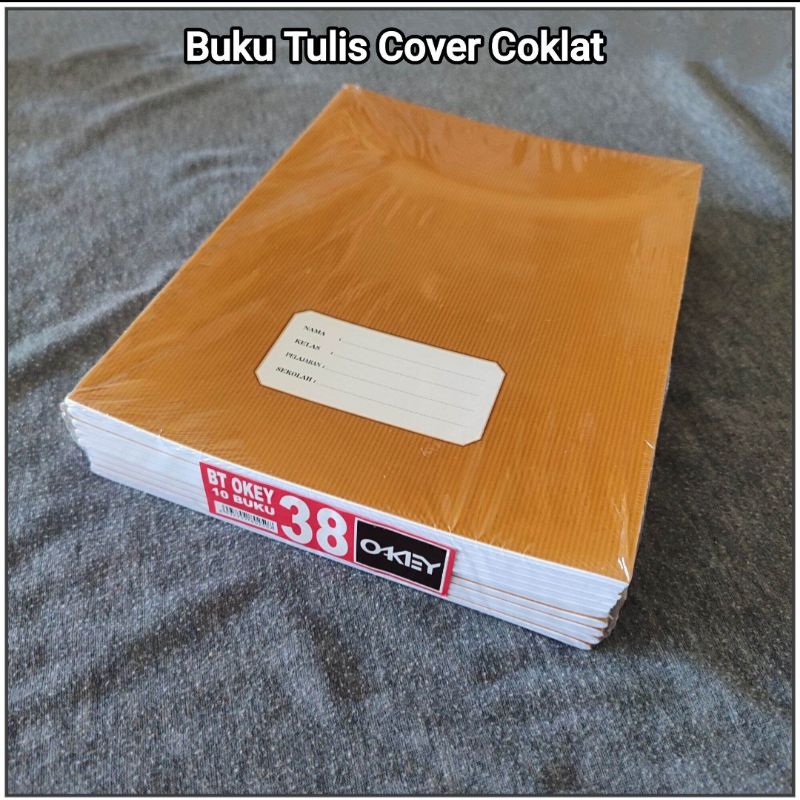 Jual 1 Pak Buku Tulis 38 Lembar COVER COKLAT Isi 10 Buku | Shopee Indonesia