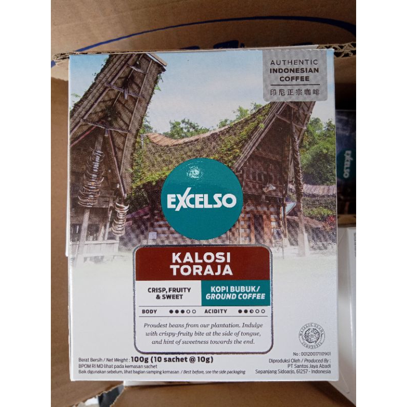 Jual kopi excelso kalosi Toraja per box isi 10 sachet | Shopee Indonesia