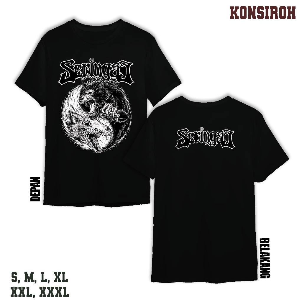 Jual KAOS DEWASA - KAOS DISTRO DEWASA SERINGAI YIN DAN YANG - BAJU DEWASA BAND METAL SERINGAI ...