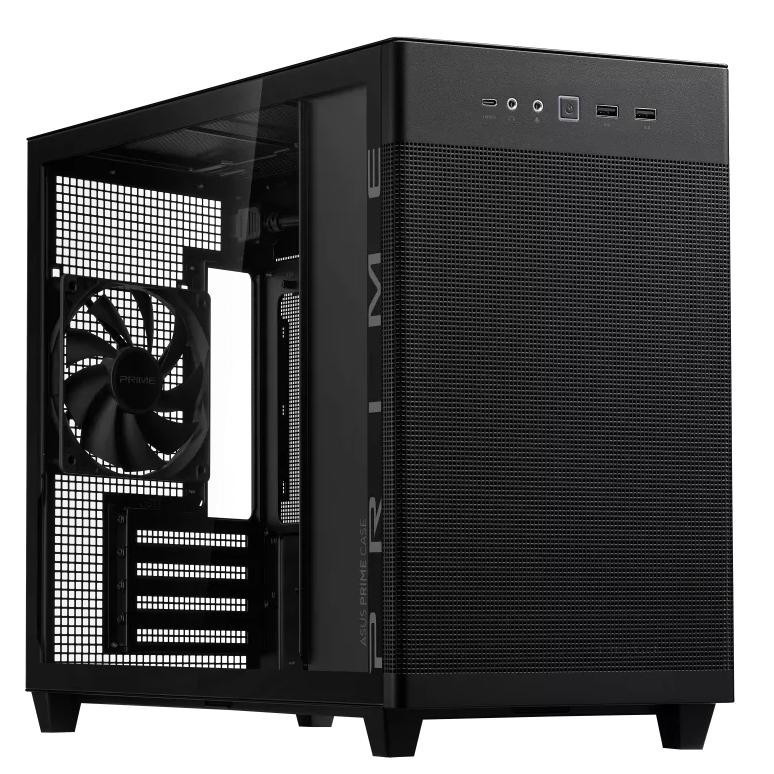 Jual ASUS PRIME AP201 BLACK TEMPERED M-ATX PC CASE CASING GAMING ...