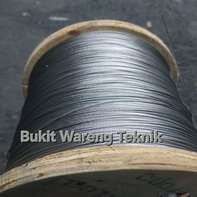 Jual Wire Rope Tali Kawat Seling Baja 1 Mm Stainless Steel | Shopee ...