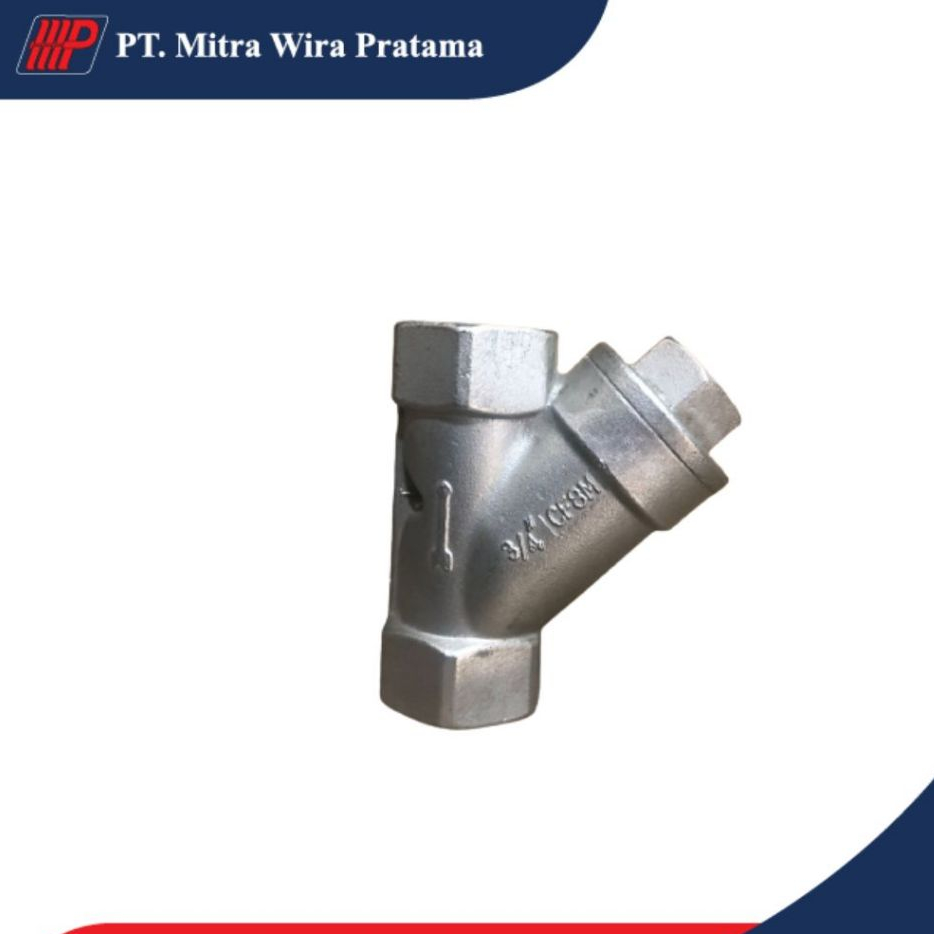 Jual Strainer Y Type Stainless 800 Wog Socket Size 3 4 No Brand Shopee Indonesia