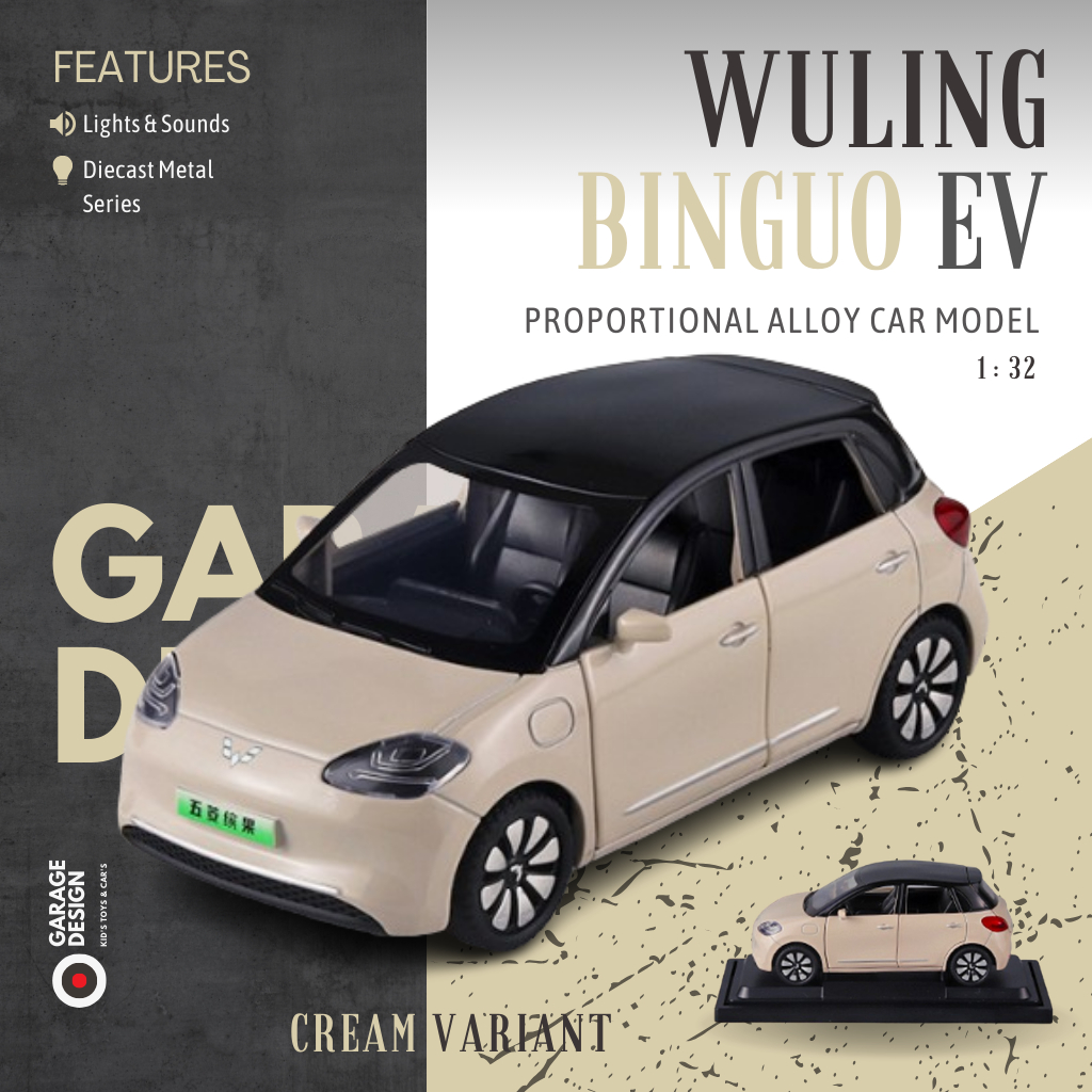Jual Diecast Miniatur Mobil Wuling BINGUO EV Skala 1:32 - Pajangan ...
