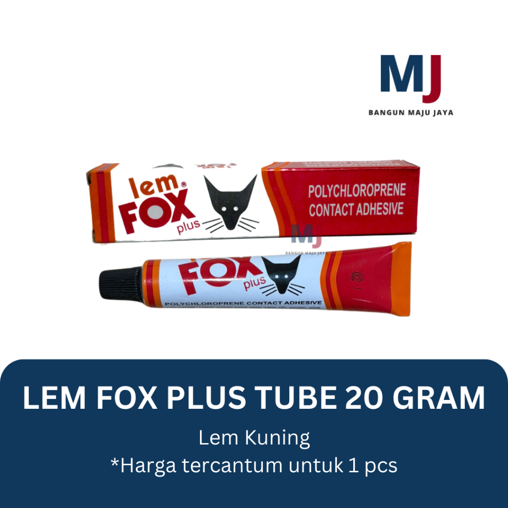 Jual Lem Fox plus Tube 20 Gram/Lem Kuning | Shopee Indonesia