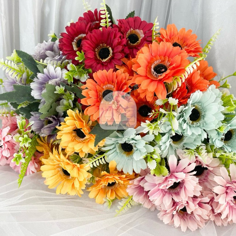 Jual [01021] Bunga Artificial Garbera 7 Kuntum | Bunga Artificial ...