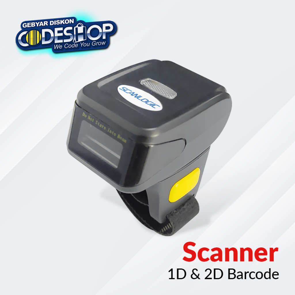 Jual Scanlogic RX-3 Ring Barcode Scanner Bluetooth 2D Wireless Dongle ...