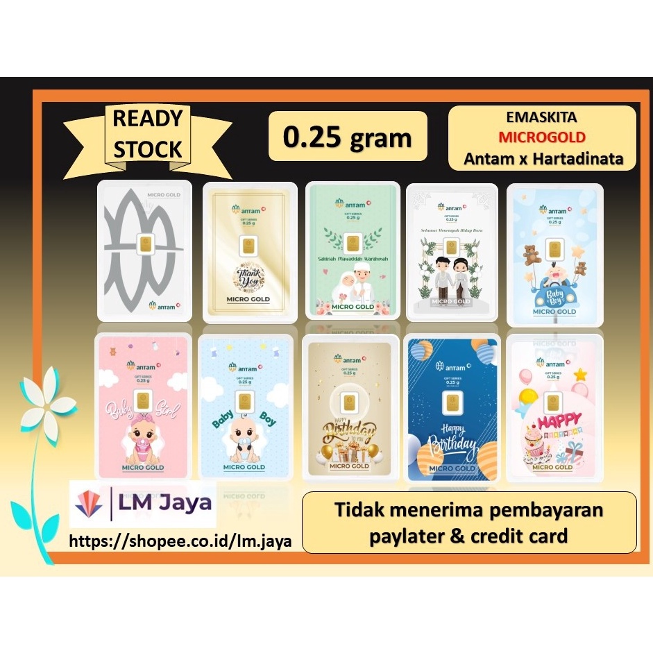 Jual KODE T6S9 Micro Gold ANTAM Hartadinata 25 gram Logam Mulia 25 gram ...