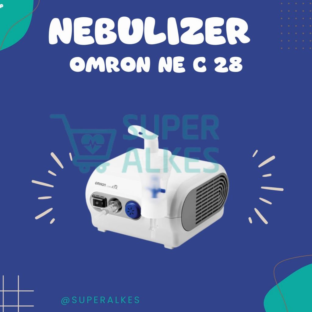 Jual COMPRESSOR NEBULIZER OMRON NE C28 NEBU DEWASA ANAK BAYI | Shopee ...
