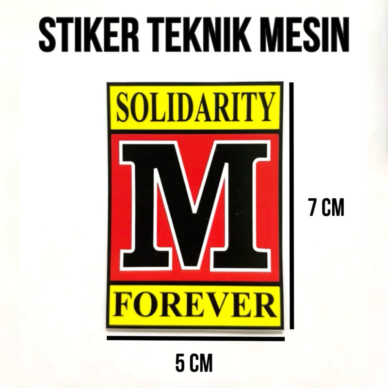 Jual Stiker M Solidarity Forever M Solver Anti Air Sticker Teknik Mesin ...