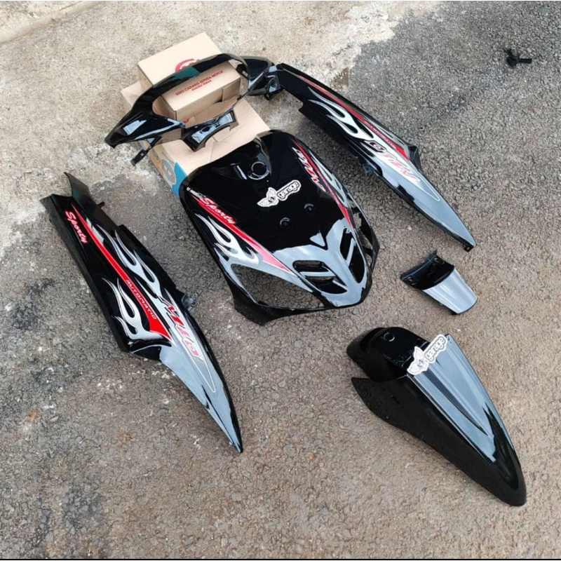 Jual Paket Cover Body Yamaha Mio Lama Old Sporty Bodi Set Mio Lama Old ...