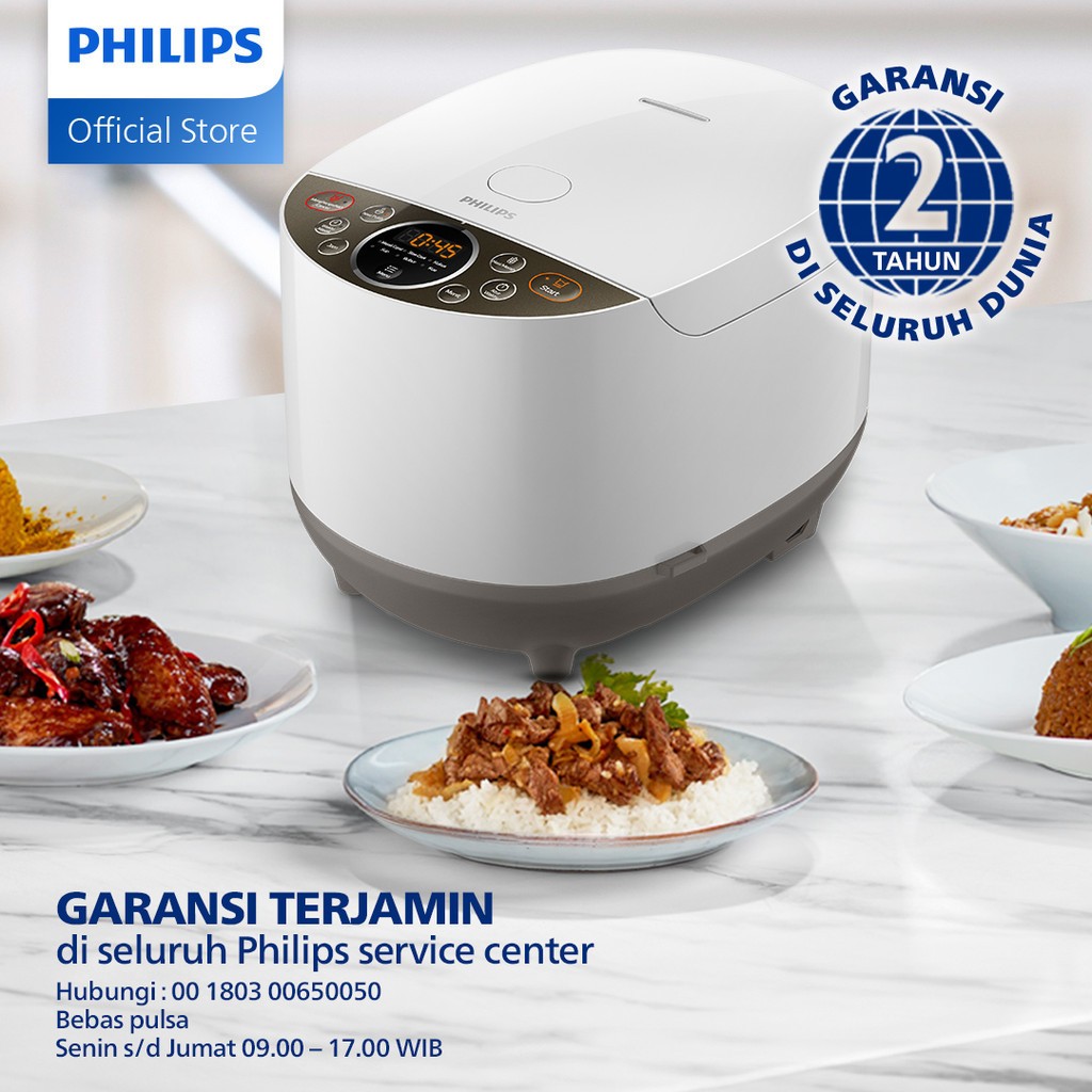 Jual Penanak Nasi Magicom Rice Cooker Digital Philips 1.8 Liter HD 4515 ...