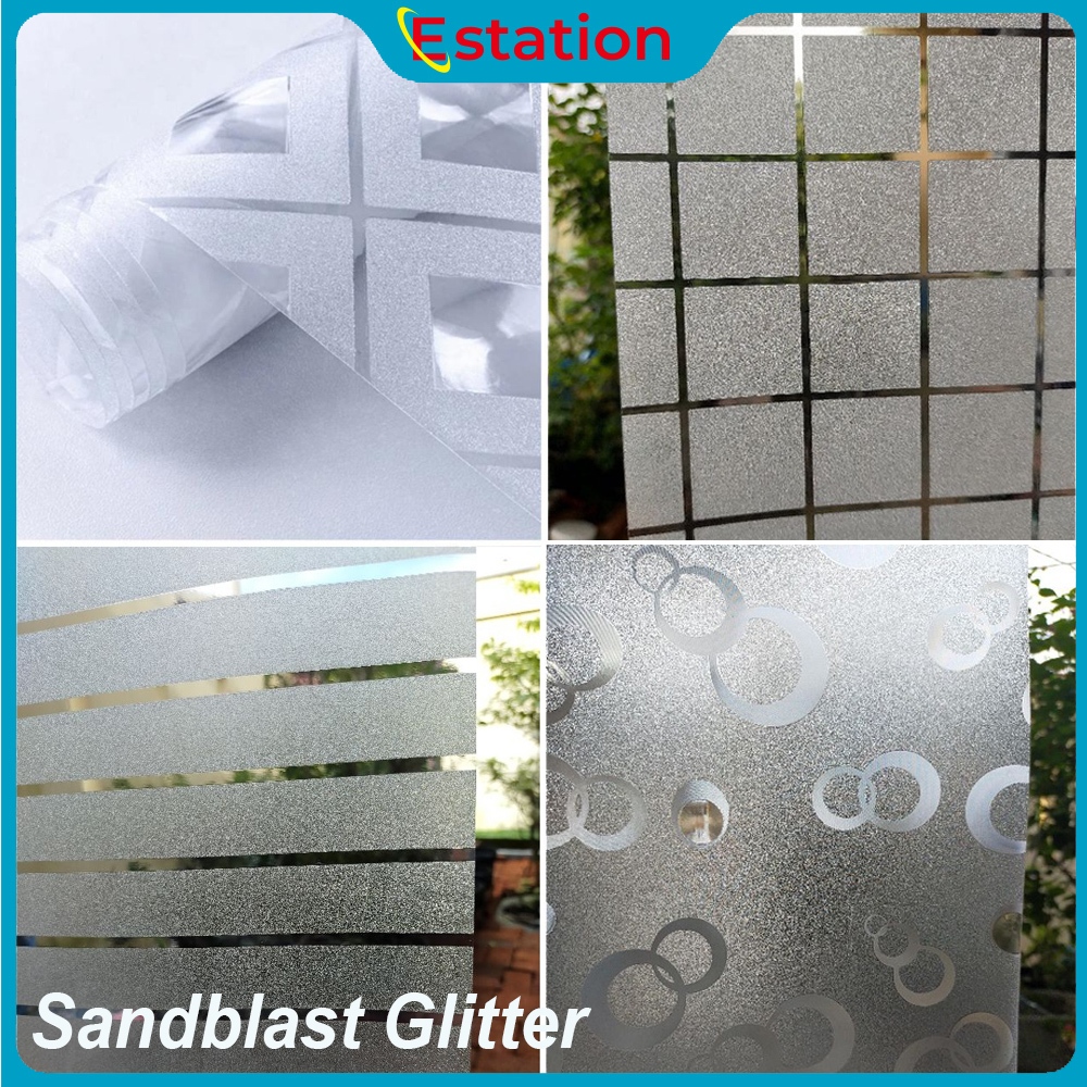 Jual Sticker kaca/kaca film motif/sanblast Glitter /Wallpaper kaca ...