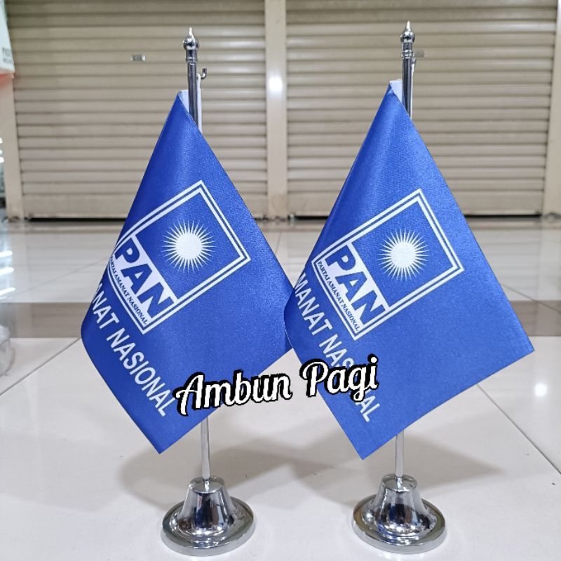 Jual best seller tiang stenlis meja+bendera partai PAN | Shopee Indonesia