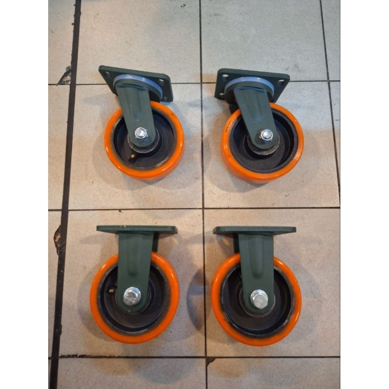 Jual Roda Pu Xtra Heavy Duty Ranger Germany 6 inch ( 2Hidup 2Mati ...