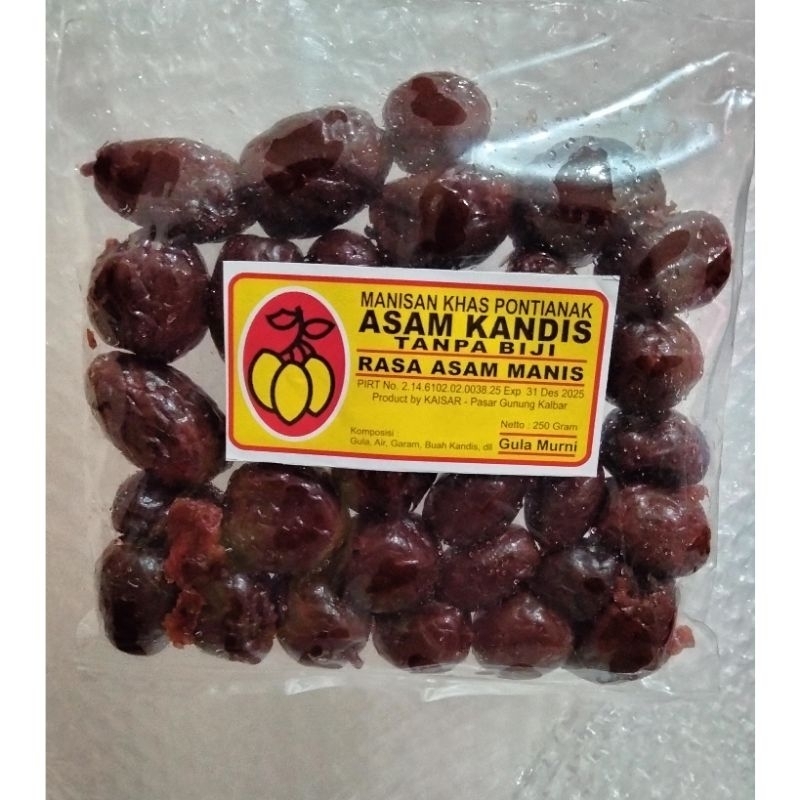 Jual Manisan Khas Pontianak Asam Kandis Tanpa Biji Rasa Asam Manis ...
