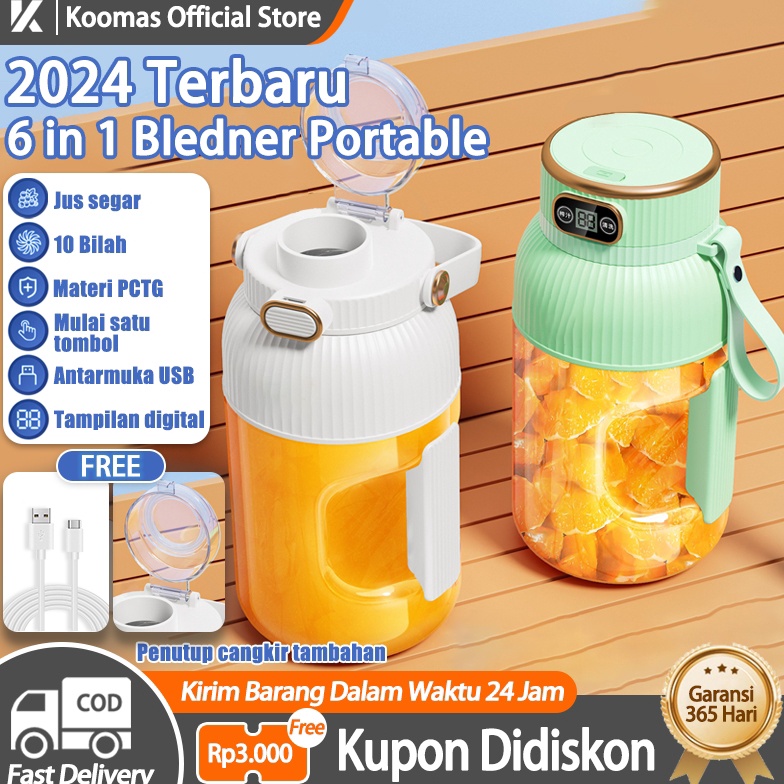 Jual KODE O37O Koomas Blender Portable 12ml Juicer Portable 1 Pisau ...