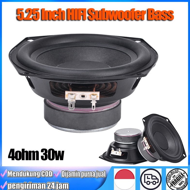 Jual KODE X6J Produknya sudah siap 4 Ohm 3W HIFI Subwoofer Bass Karet Besar 525 Inch Untuk Mobil ...