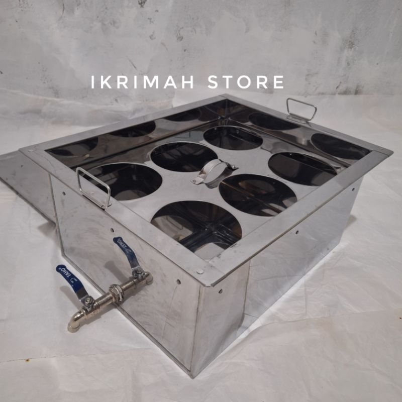 Jual dandang mie ayam 6 lubang kotak tanpa tempat kuah/panci mie ayam ...