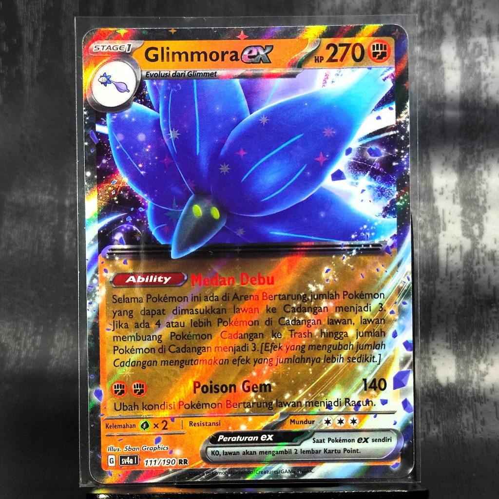 Jual Glimmora EX RR Pokemon No #0970 Gen9 - PETARUNG - sv4a RegG KARTU ...
