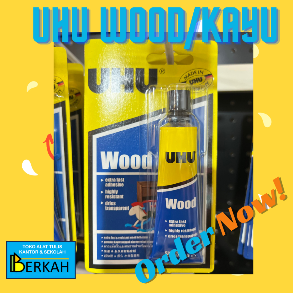 Jual Lem UHU Original Wood Kayu | Shopee Indonesia
