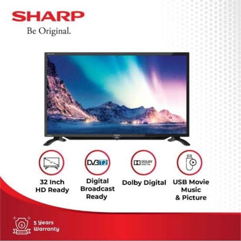 Jual TV LED Sharp 32 Inch Digital TV Garansi Resmi | Shopee Indonesia