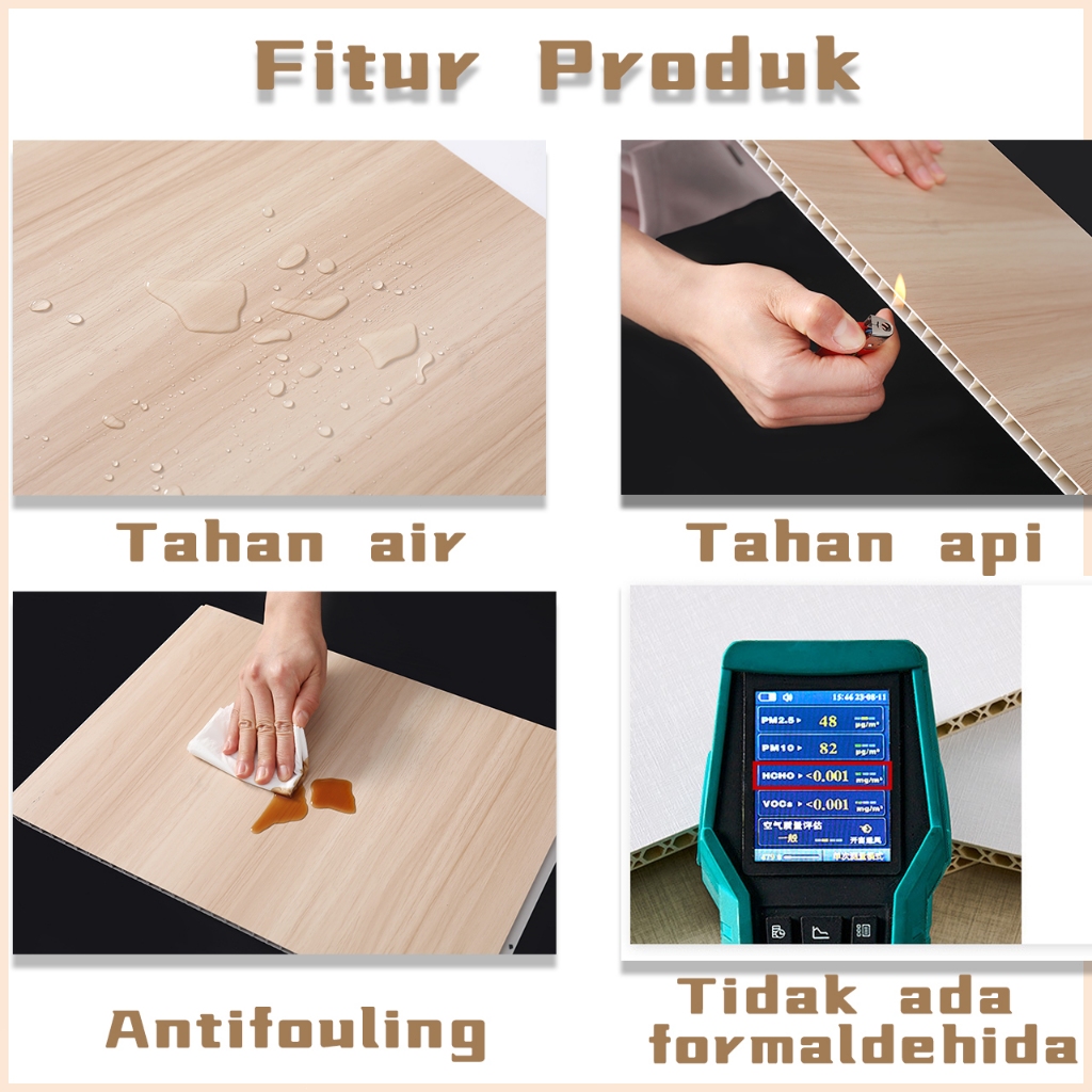 Jual 2.9x0.4 M Wall Board / Wallboard Wpc/ Wallboard Pvc / Wall Panel ...