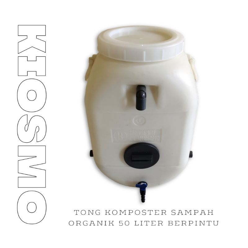 Jual Tong Komposter Sampah Organik 50 Liter Berpintu - Alat Pengolah ...