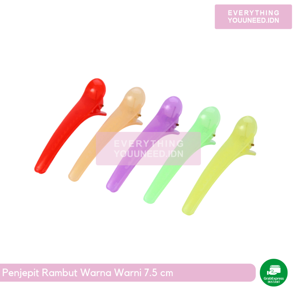 Jual Penjepit Rambut Poni Model Buaya 7.5cm | Shopee Indonesia