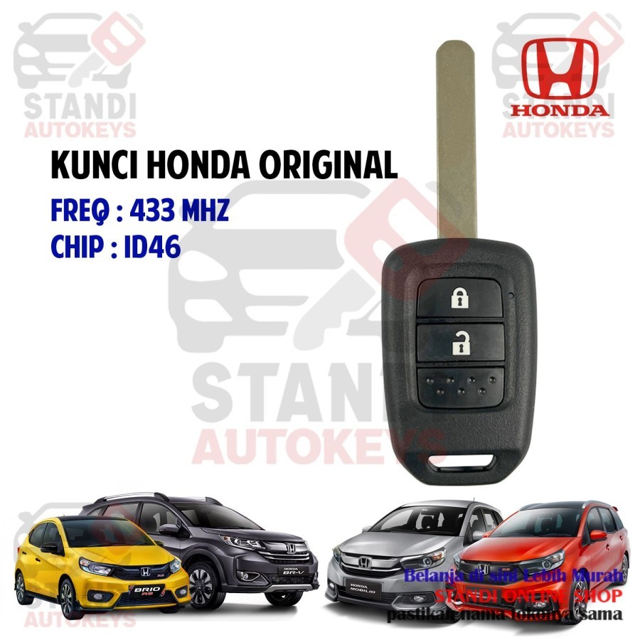 Jual Remote Kunci Chip Transponder Remote PCB Honda Brio Mobilio BR-V ...