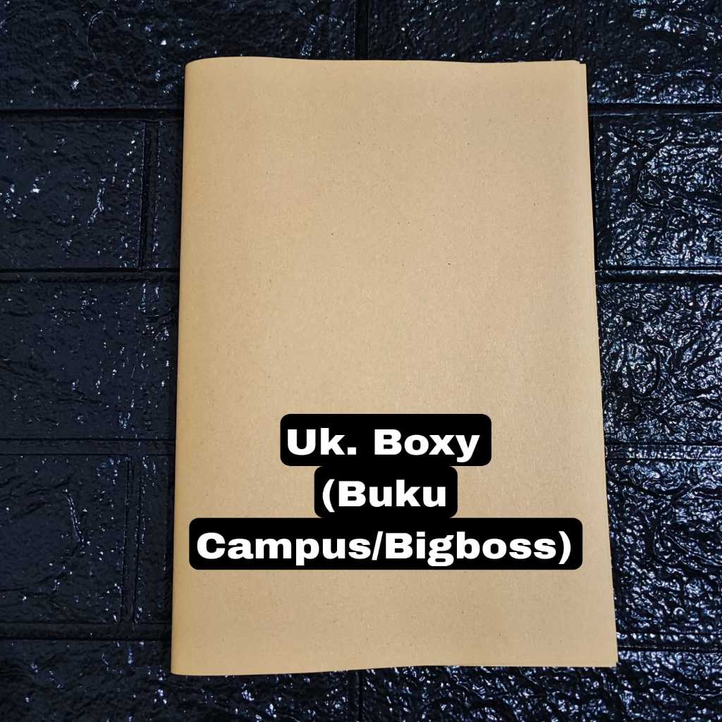 Jual Sampul Coklat Ukuran Boxy untuk Buku Campus/Bigboss | Shopee Indonesia