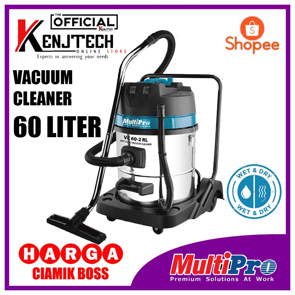 Jual Vacuum cleaner 60 Liter multipro double motor bisa basah dan ...