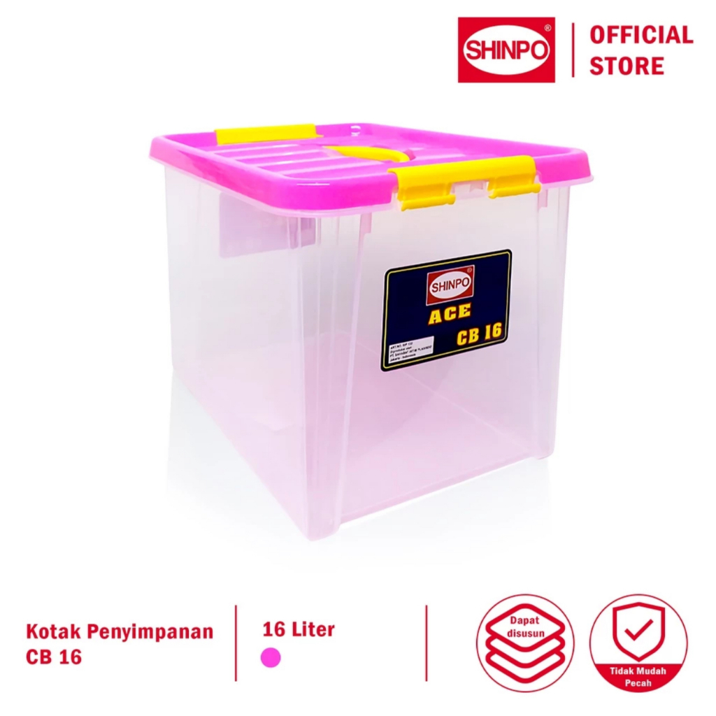 Jual ACE Container Box Shinpo CB 16 Kapasitas 16 Liter SIP 132 | Shopee Indonesia