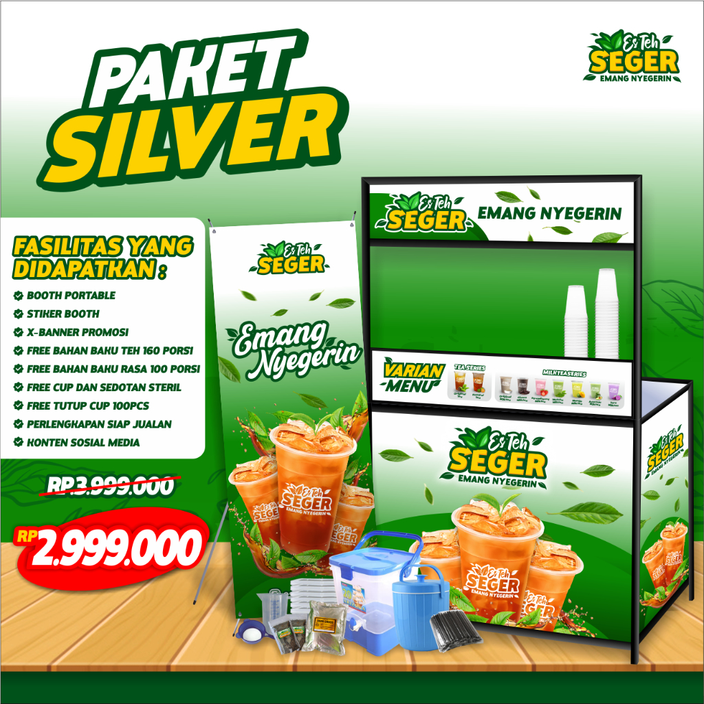 Jual PAKET SILVER KEMITRAAN ES TEH SEGER / PAKET BISNIS FRANCHISE ES ...