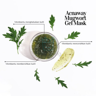 Jual Ready Stok Termurah Acnaway Mugwort Gel Mask Anti Pores Masker Gel ...