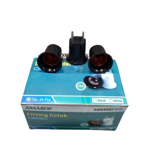 Jual Amasco Fitting Colok E 27 Lampu Tidur Fitting SNI Tebal ...