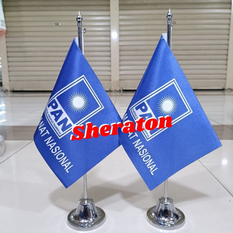 Jual tiang stenlis meja+bendera partai PAN | Shopee Indonesia