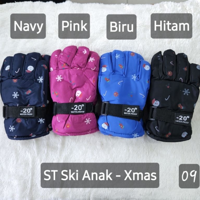 Jual KODE H24W Sarung Tangan Ski Parasut Anak Tebal Xmas | Shopee Indonesia