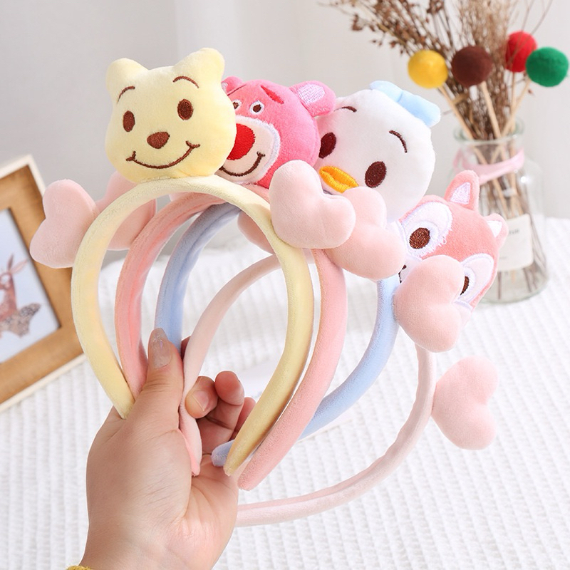 Jual CUTIE Bando lucu Disny pooh lotso duck chip / Cute hedband ...