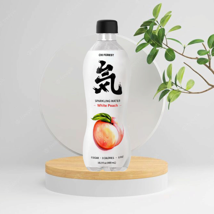 Jual CHI FOREST SPARKLING WATER WHITE PEACH 480ML | Shopee Indonesia